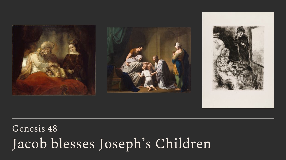 rembrandt jacob blessing the sons of joseph